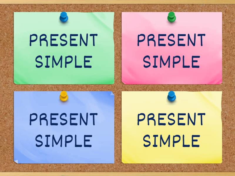 present simple - Flip tiles