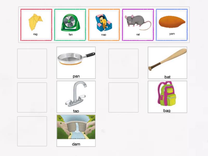 Rhyme the words oxford phonics 2 revision - Match up