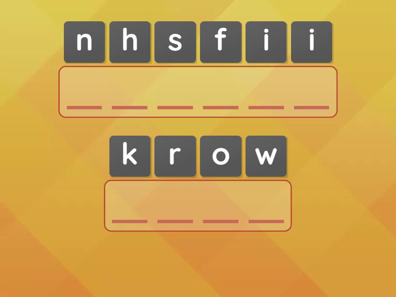 Daily activities - Anagram