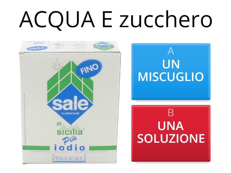 miscugli e soluzioni - Quiz