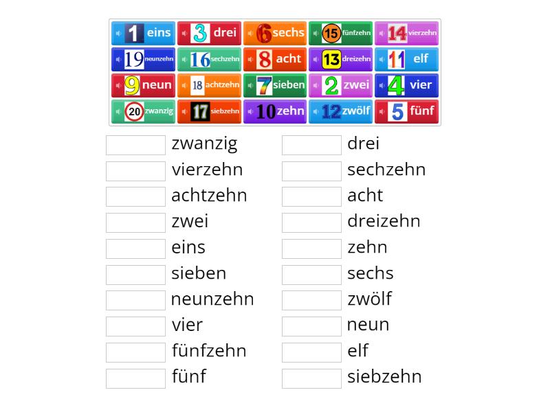 DIE ZAHLEN - Match up