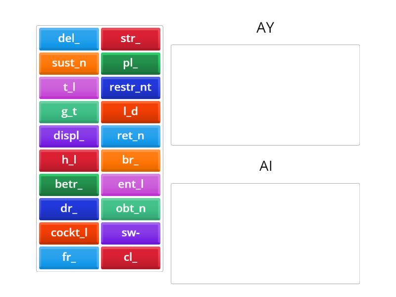AI vs AY - Group sort