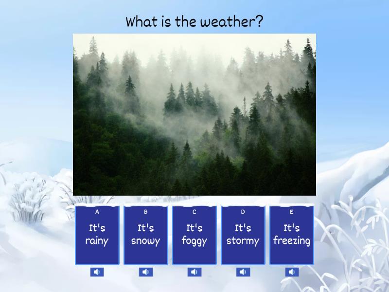 Winter weather - Quiz