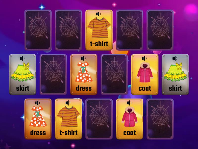 Unit 4. Clothes - Matching pairs