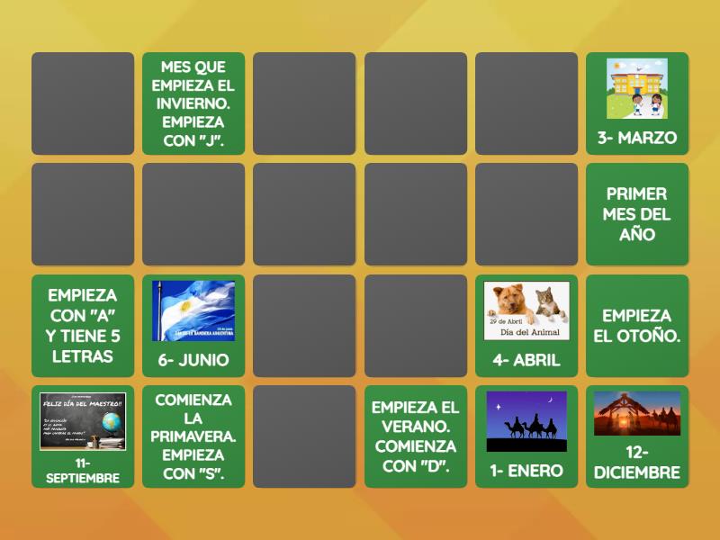 CALENDARIO 2 - Matching pairs