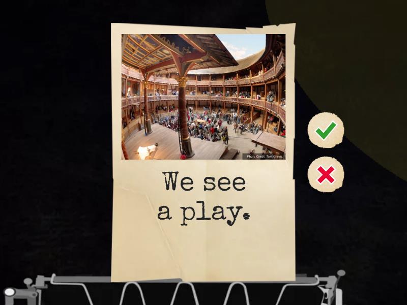 I see a play. - Flash cards