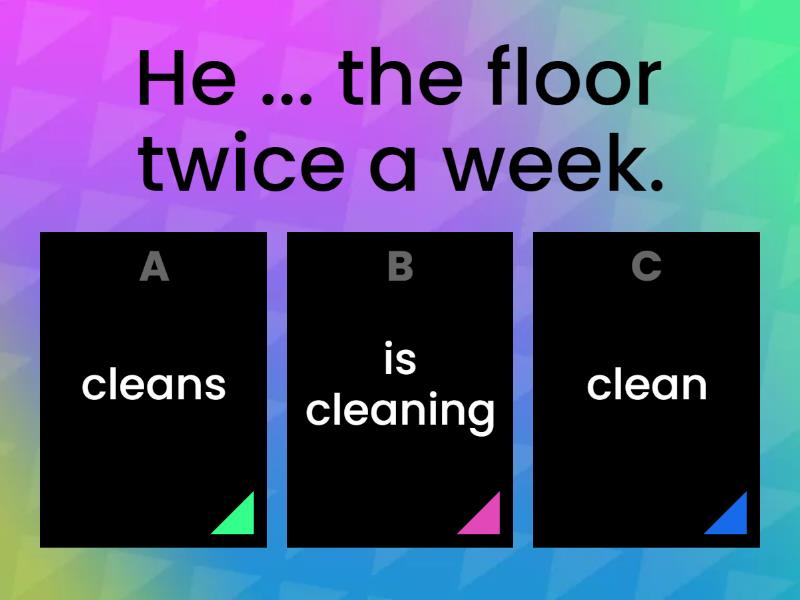 Present Simple or Continuous - KB institute - Cuestionario