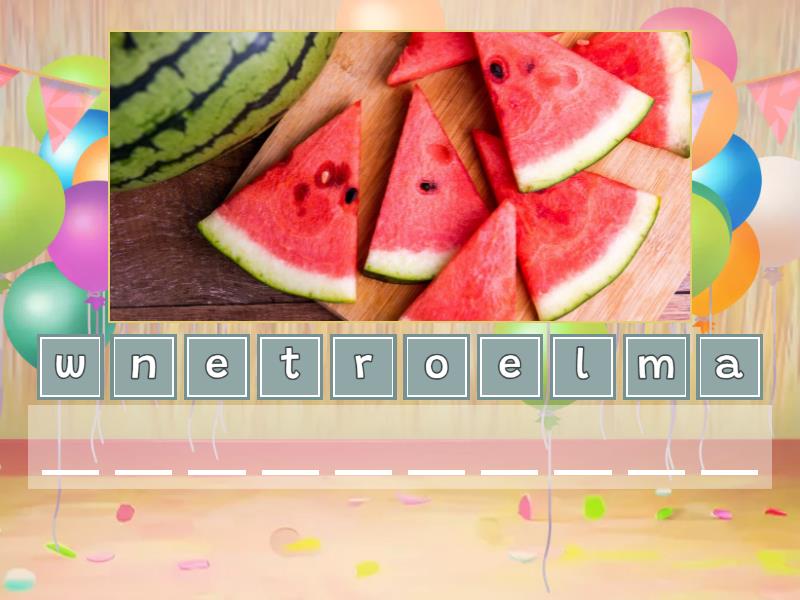 How do you spell that? Food Edition - Anagrama