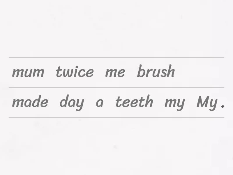 [GRAMMAR] Make/let sb do sth - Unjumble