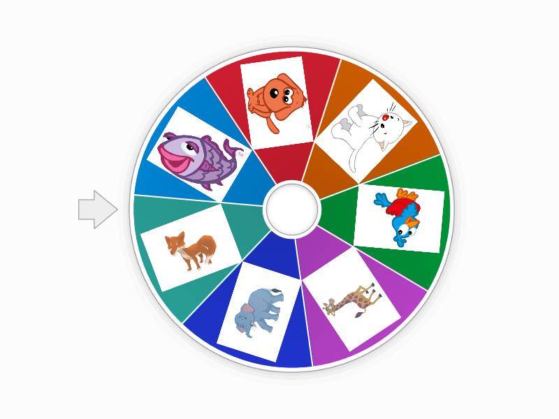 CAT, DOG, FISH, BIRD... - Spin the wheel