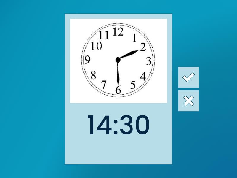 Time (clock) - Flash cards