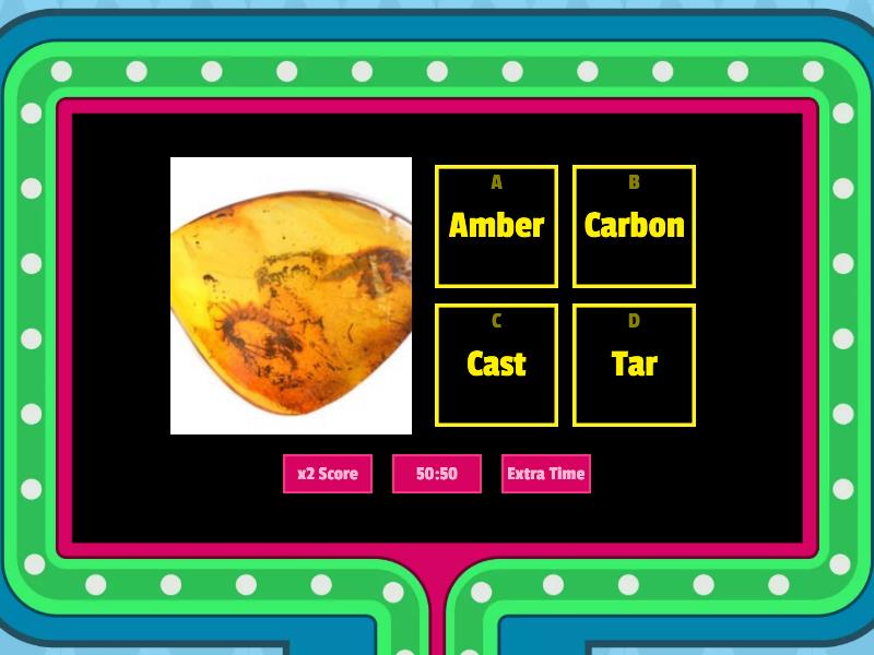 6 th grade prehistoric - Gameshow quiz