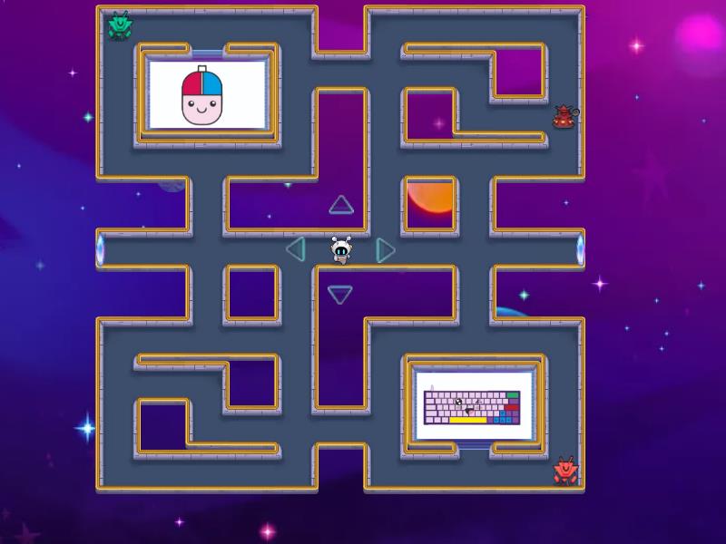 LABERINTO PARTES DE LA COMPUTADORA - Persecución en el laberinto