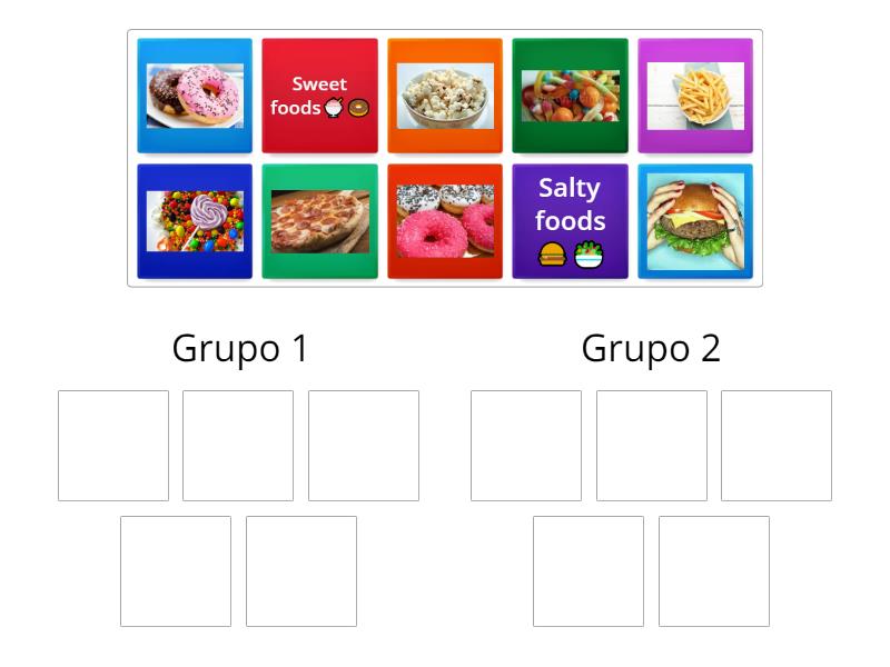 Foods - Group sort