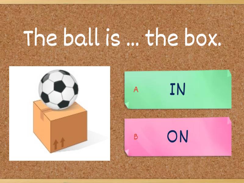 IN/ON - Quiz