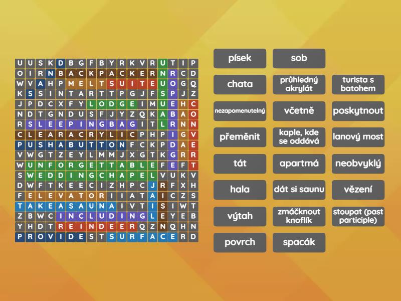 Project 5 unit 5B - Wordsearch