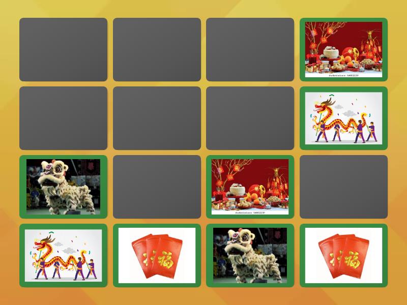 Lunar New Year (matching) - Matching pairs