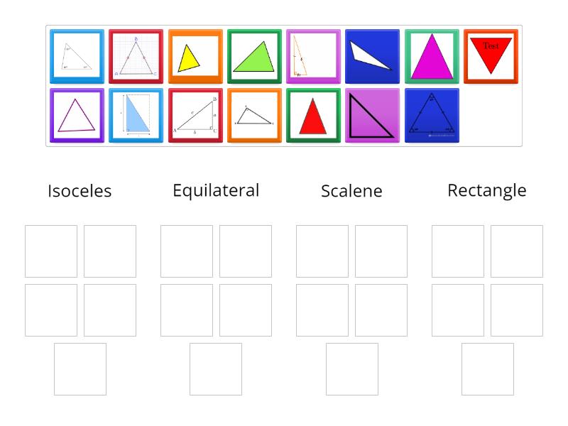 Les sortes de Triangles - Group sort