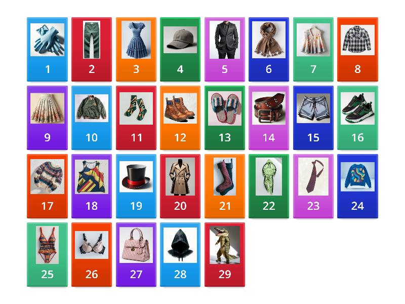 CLOTHES - Flip tiles