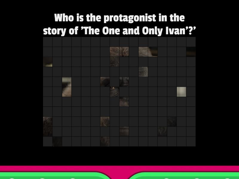 Types of characters in 'The One and Only Ivan'. - Image quiz