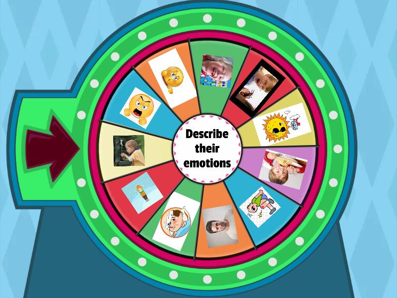 Feelings emotions random wheel kids - Spin the wheel