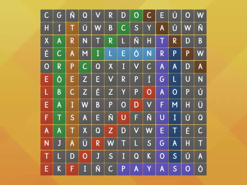 CIRCO - Sopa de letras