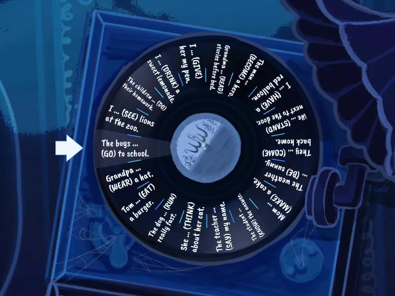 Past Simple Irregular Wheel - Spin the wheel