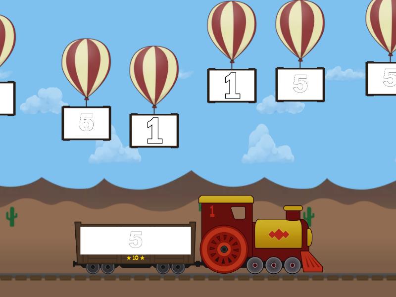 NUMBER RECOGNITION GAME - Balloon pop
