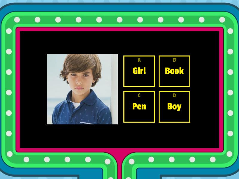 Prepare 1 Classroom objects quiz - Gameshow quiz