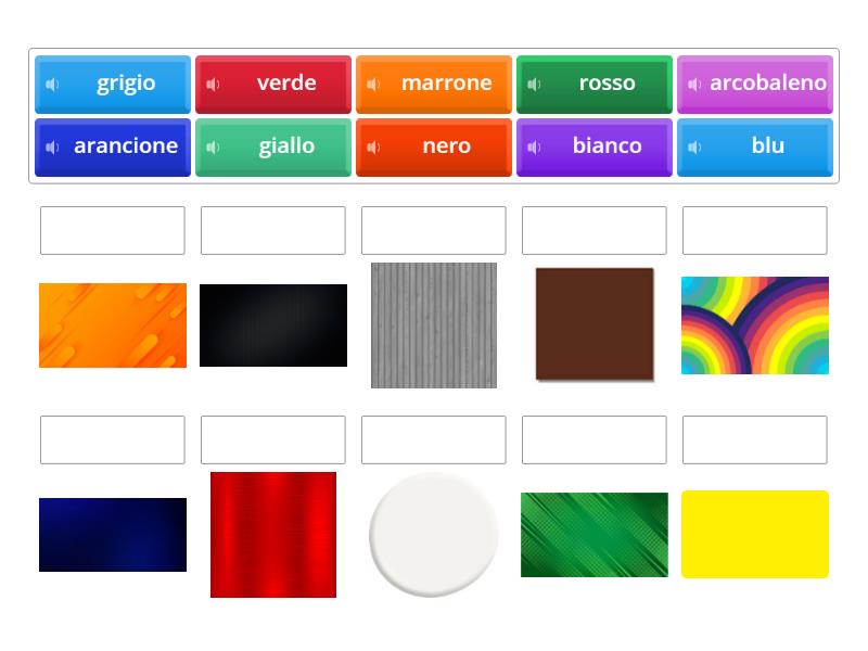i colori - italiano - Match up
