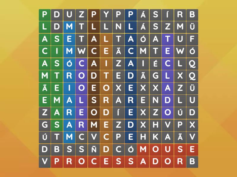 Hardware e software - Wordsearch