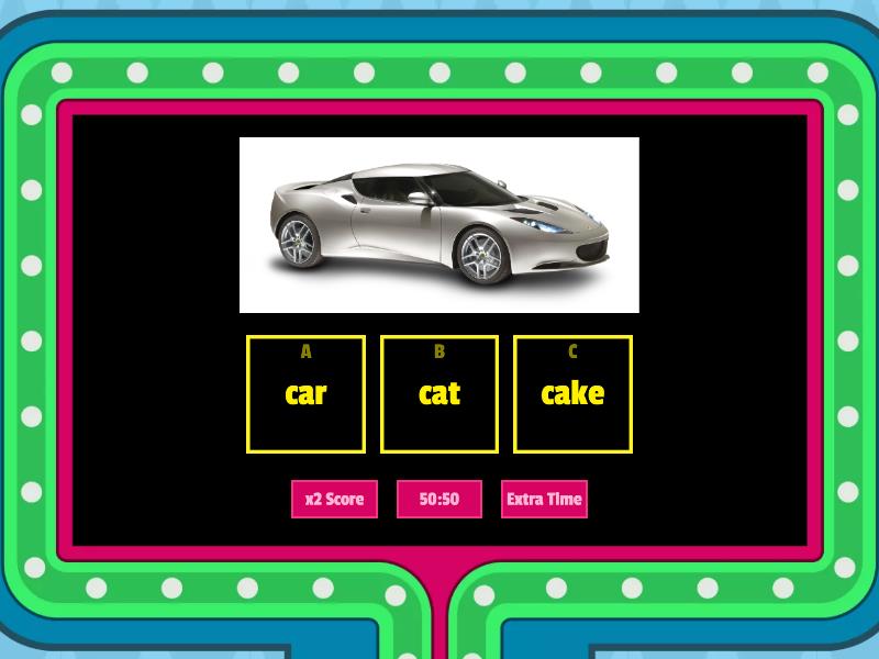 Look and read . Tick the correct words - Gameshow quiz