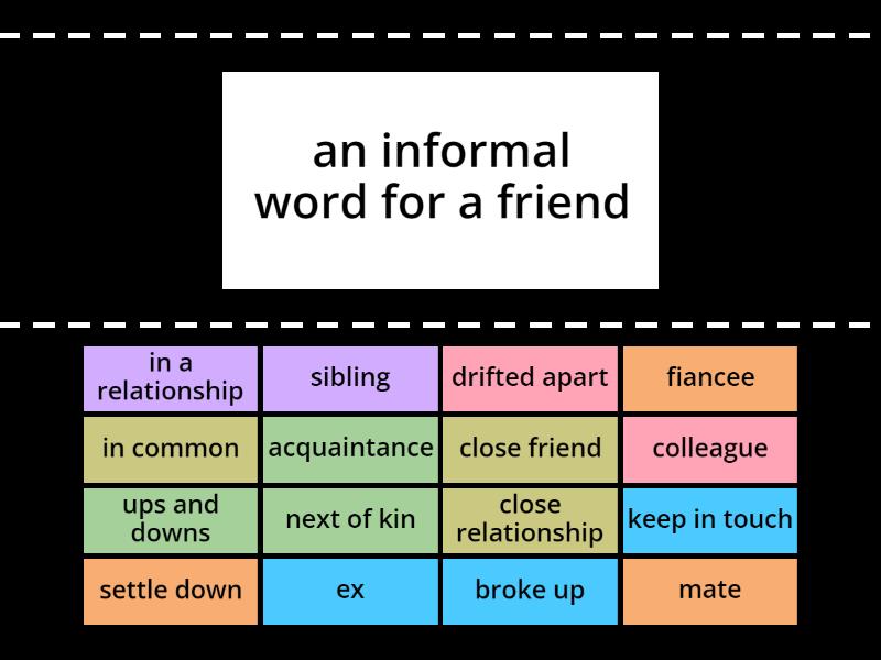 ZNO. B2. Family and relationships. - Find the match