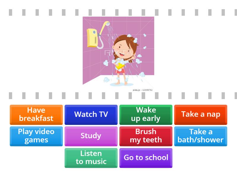 Daily Routines - Find the match