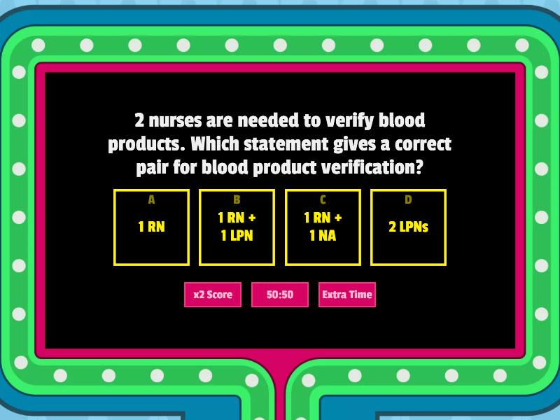 Blood Quiz Game (Practice) - Gameshow quiz