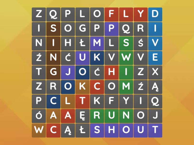 Shine on 2 unit 5 - Sopa de letras