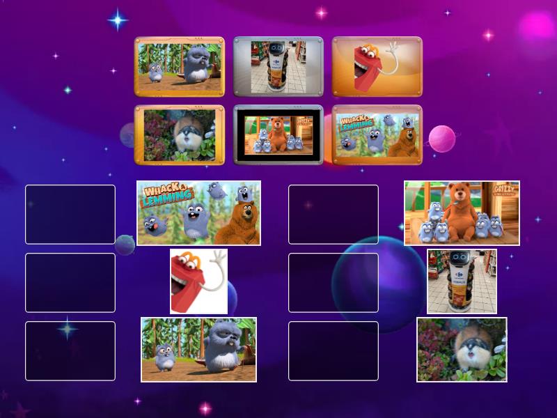 lemingi w kosmosie - Match up