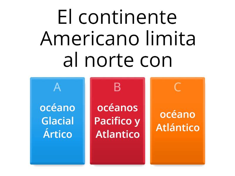 El continente americano - Quiz