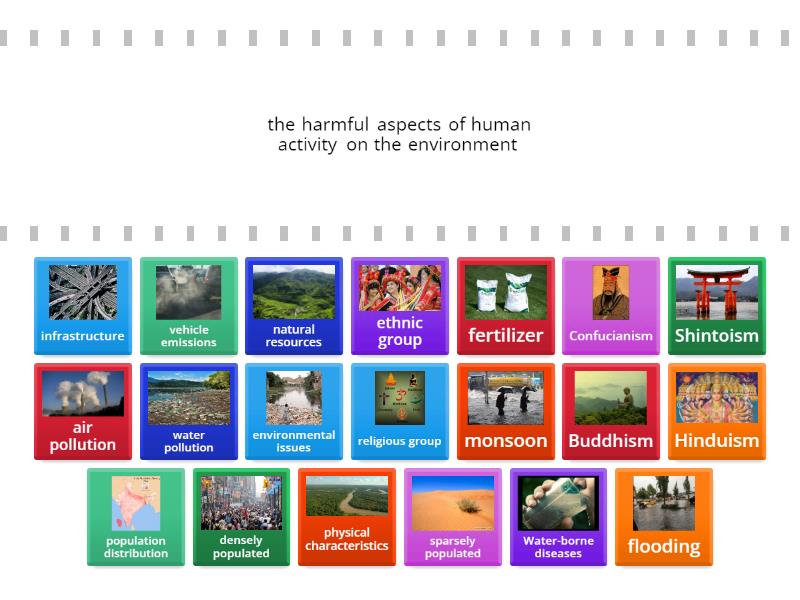 Geography of South and East Asia Vocabulary - Find the match