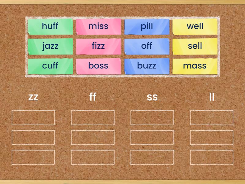 BOMP Word Sort - Group sort