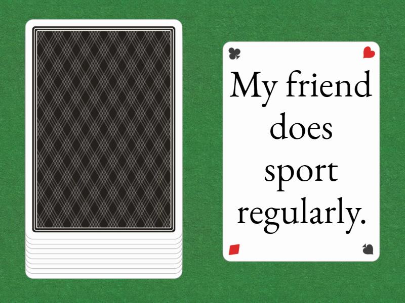 Present Simple> Make negative - Speaking cards