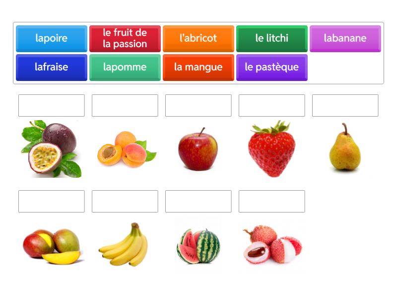 IBL TT1A Frans - Les fruits - Match up
