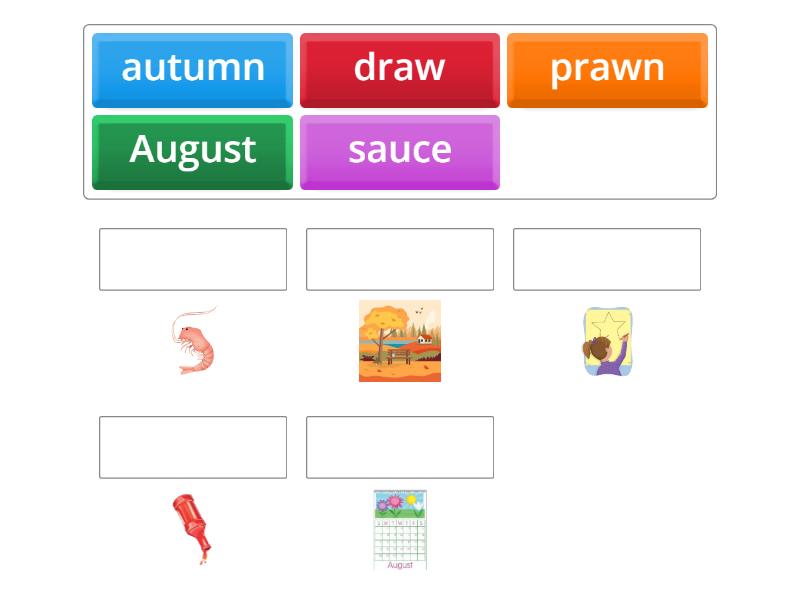 au aw words - Match up
