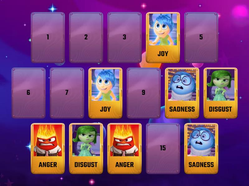 Inside out (memory game) - Matching pairs
