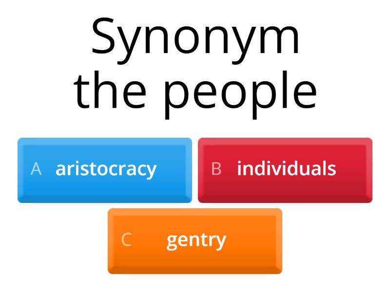 synonyms and antonyms - Quiz