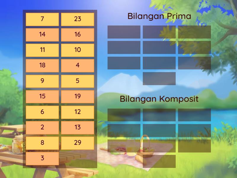 Termasuk dalam Bilangan Apakah Aku? - Group sort