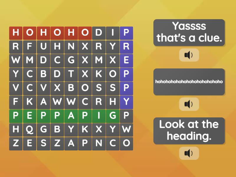 Peppa Pig - Wordsearch