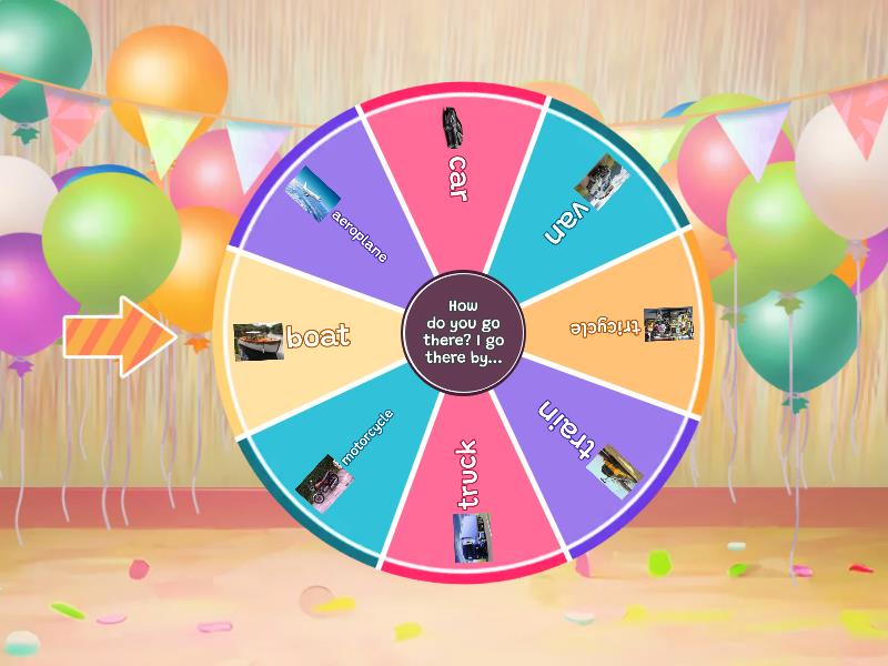 Transportation - Spin the wheel