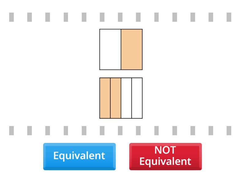 Equivalent Fractions - True or false