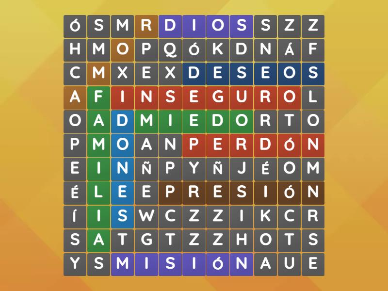 LA PALABRA QUE NOS LEE - Sopa de letras